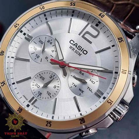 Casio Mtp 1374l 7avdf Nam Quartz Pin DÂy Da Case 42mm Đồng Hồ Thịnh Phát
