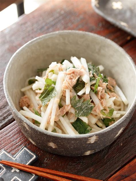 大根とツナのポン酢サラダ【簡単 時短 節約 スピードおかず 和えるだけ 副菜】 作り置き＆スピードおかず De おうちバル