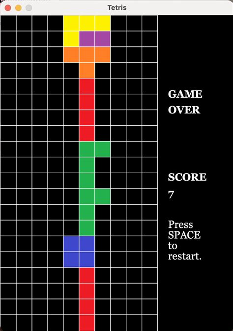 GitHub Nanarboursal Tetris Tetris Clone That Uses MVC Pattern With BlockingQueue