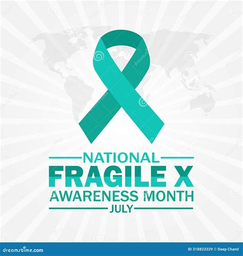Fragile X Awareness Month July Vector Banner Poster 280579540