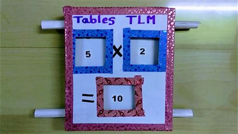 Tables Tlm Easy Tlm For Maths Working Model Math Crafts Math Geometry Projects Math Projects