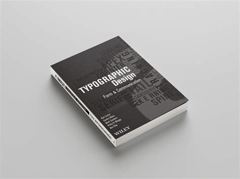 Typographic Book Jacket Indesign Behance