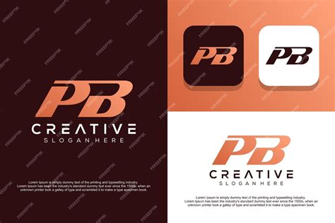 Premium Vector Abstract Monogram Letter P B Logo Design
