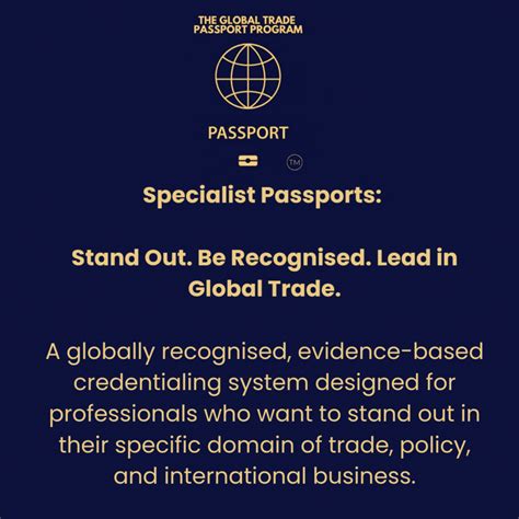 The Global Trade Passport Program Your One Stop Shop For International Trade Success The Global Trade Passport Program Your One Stop Shop For International Trade Success