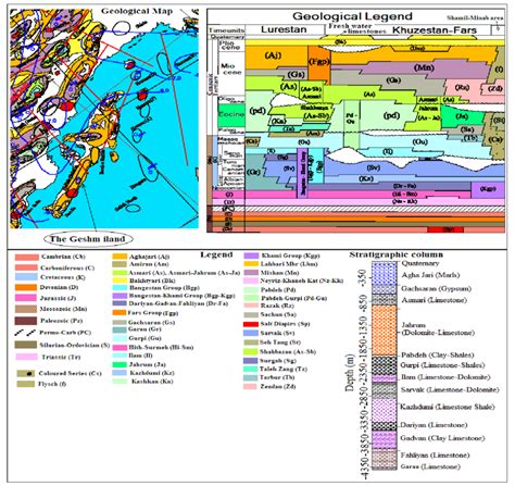 Subsurface Geological Map Of Qeshm Hosseini Et Al 2013 Hosseini Et Download Scientific