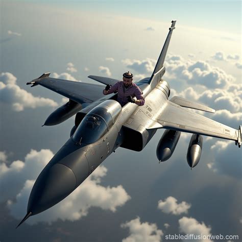 Bachar Assad Piloting Fighter Jet Stable Diffusion Online