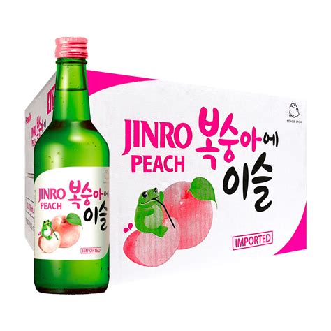 Jinro Peach Soju Bottle Or Carton Geonbae