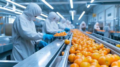 Free Fruit Processing Line Photo Factory Workers Oranges Download At Stockcake