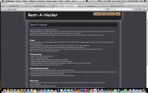 2020 Dark Web Screenshots