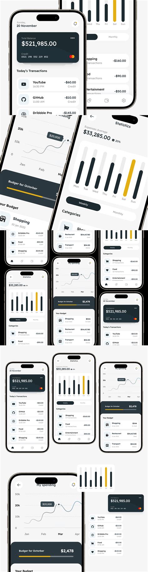 Finance Mobile App Ui Design Behance