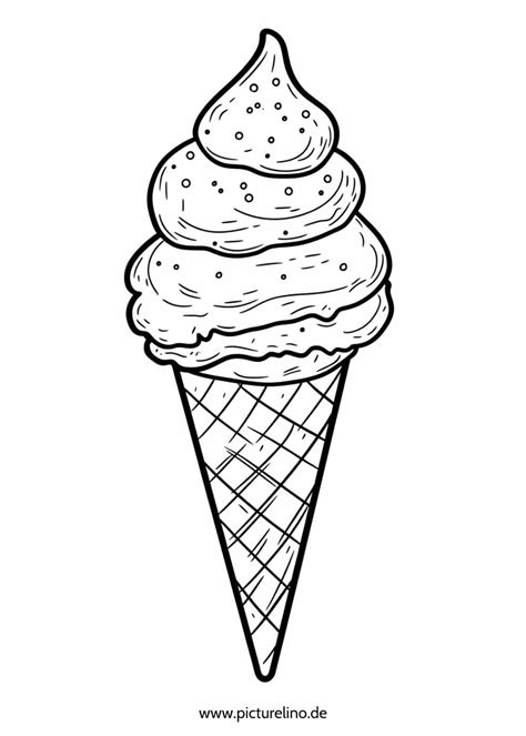 Eis Ausmalbild Sommerlicher Malspaß Für Kinder