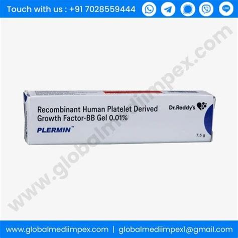 Plermin Bb Gel At ₹ 2650tube Regranex In Nagpur Id 2850158476873