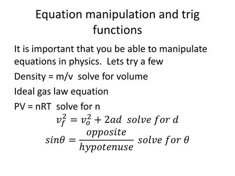 Ppt Ch 2 Terms And Equation Manipulation Powerpoint Presentation