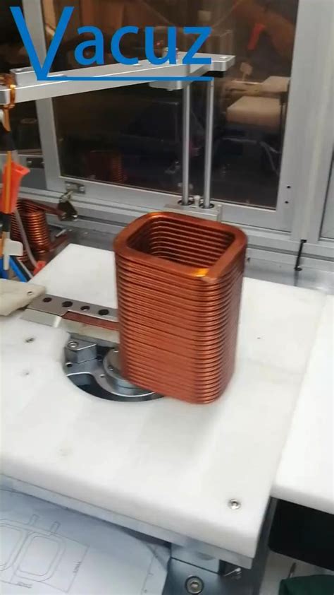 Hot Sale Vacuz Fully Automatic Rectangle Type Flat Copper Wire Needle Winding Machine For Sale