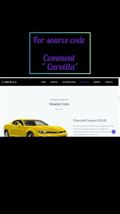 Car Selling Website With Free Source Code Thfly13 Html Css Javascript
