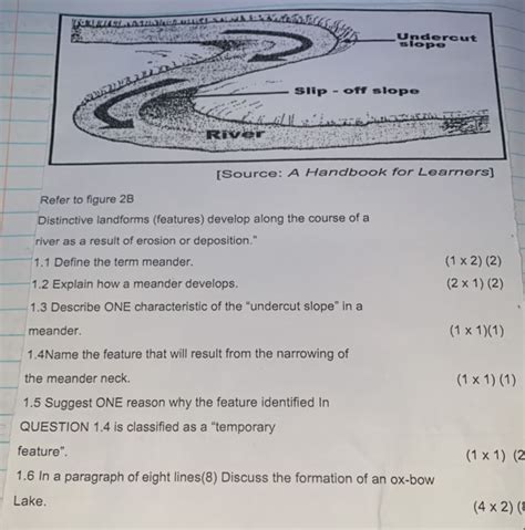 Refer To Figure 2b Distinctive Landforms Studyx