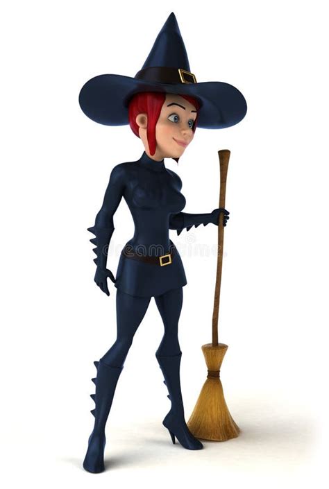 Sexy Hexe Illustration D Stock Abbildung Illustration Von Oktober Besen