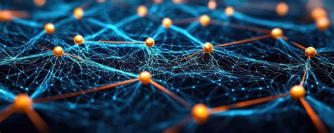 Intricate Data Network With Nodes And Connections For Mining Hidden