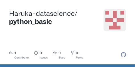 Github Haruka Datascience Python Basic