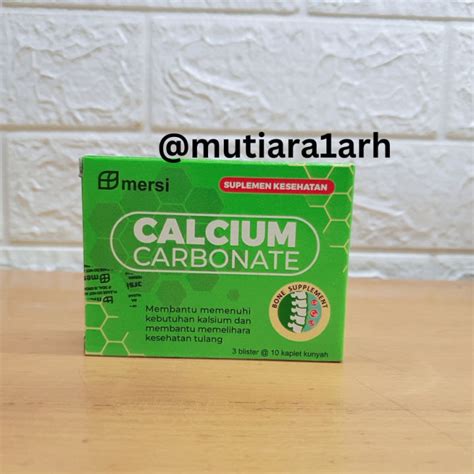 Calcium Carbonate Caco3 Box 30 Tablet Lazada Indonesia