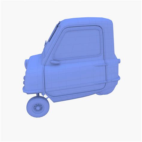 Generic 50cc Microcar With Chassis 3d Model By Dragosburian