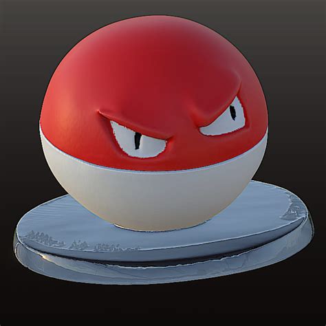 Voltorb Pokémon Tomy Moncolle Figure 3d Model By Leosc24