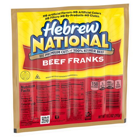 Hebrew National Beef Franks Conagra Foodservice