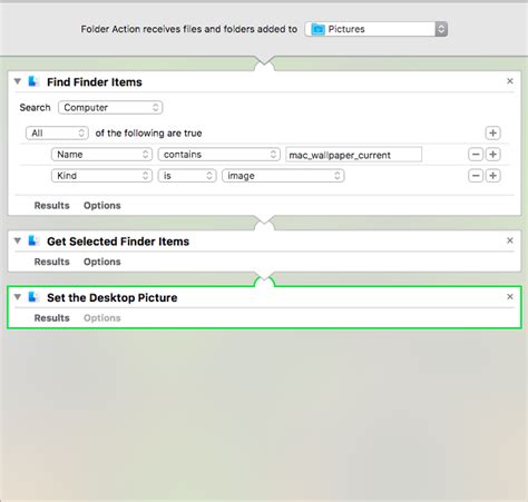 Macos Automator Folder Action Doesnt Set The Desktop Background