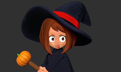 Witch Chibi 3d Model By Sinh Nguyen