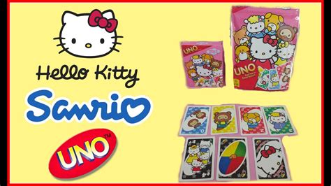 Opening Uno Card Game Hello Kitty By Sanrio Youtube
