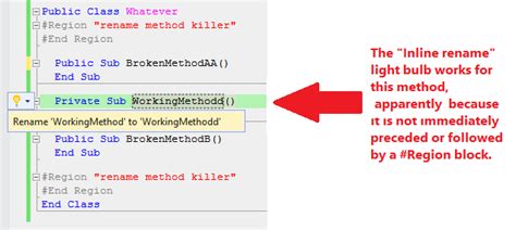 Vb Rename Tracking Refactoring Doesnt Work For Members Near A Region Block · Issue 22059