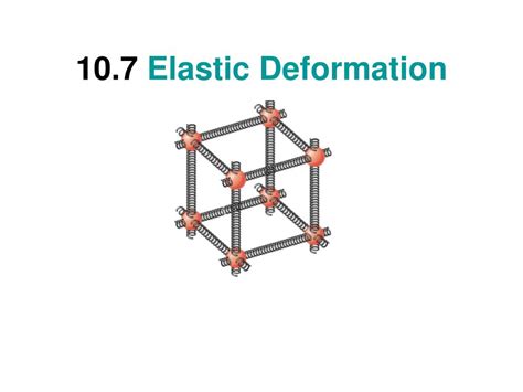 Ppt 107 Elastic Deformation Powerpoint Presentation Free Download