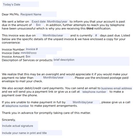 How To Write A Collection Letter Free Templates