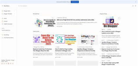 Median Ui Blogger Template Mobile Friendly Blogger Template Blogger