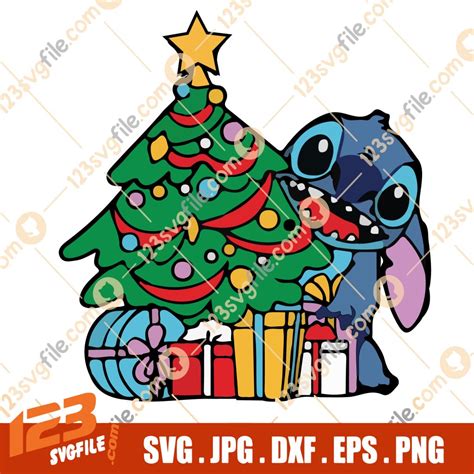 Christmas Tree Stitch Svg Disney Christmas Svg Christmas Tree Svg