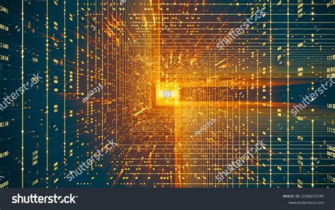 Binary Data Stream Background Transfer Information Stock Illustration 2106223745 Shutterstock