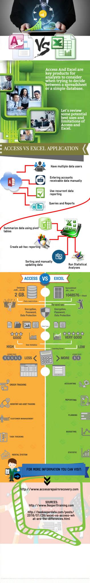 Infographic Access Vs Excel Which One Is The Best
