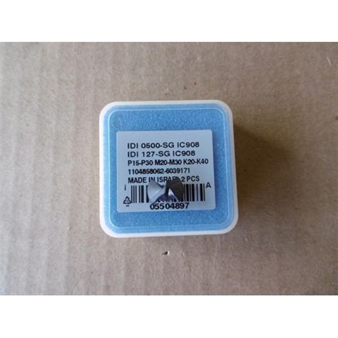 12 Diameter Iscar Chamdrill Insert Idi 0500sg Grade Ic908