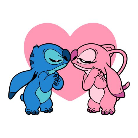 Stitch And Angel Valentine Disney Couple Svg Inspire Uplift