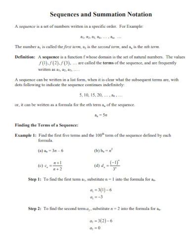 Summation 99 Examples Format How To Solve Pdf