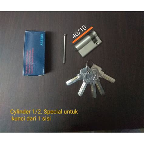 Jual Cylinder Kunci Setengah 4010 Bahan Kuningan Biasa Dipakai Untuk Pintu Buka 1 Arah Shopee