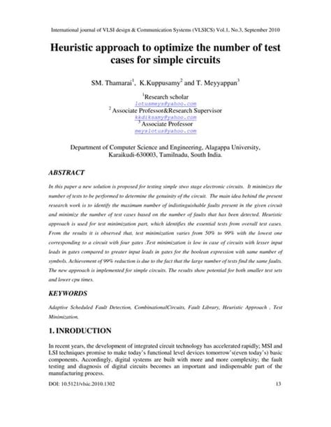Fault Detection And Test Minimization Methods Pptx