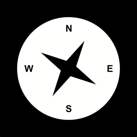 Unique Compass Vector Glyph Icon 17142194 Vector Art At Vecteezy