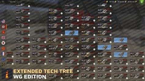 Download Mod Wg Extended Tech Tree For Wotblitz