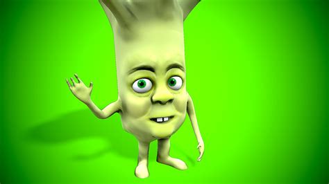 3d Model Cartoon Broccoli Turbosquid 2004785