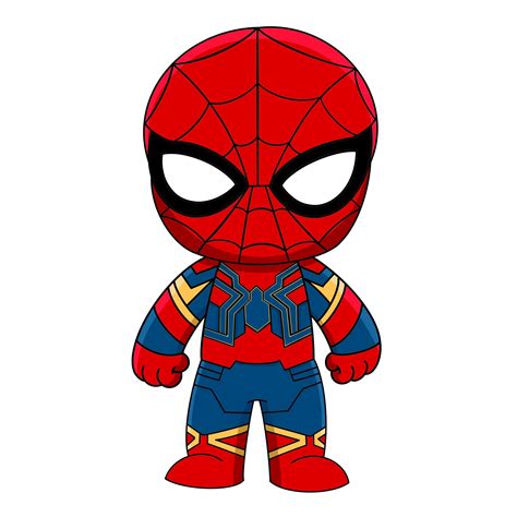 Png Spider Man Clipart 4 Of Set Png Cartoon Spider Man Marvel Black
