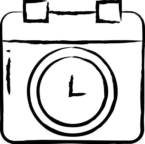 Date And Timehand Drawn Vector Illustration Vector Art At Vecteezy