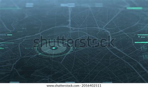futuristic security spy program interface dynamic stock illustration