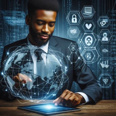 premium photo computing and network concept hacker using computer