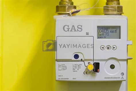 Domestic Smart Meter Installed Electric Gas Meter Display Panel Concept For Energy Price Rise